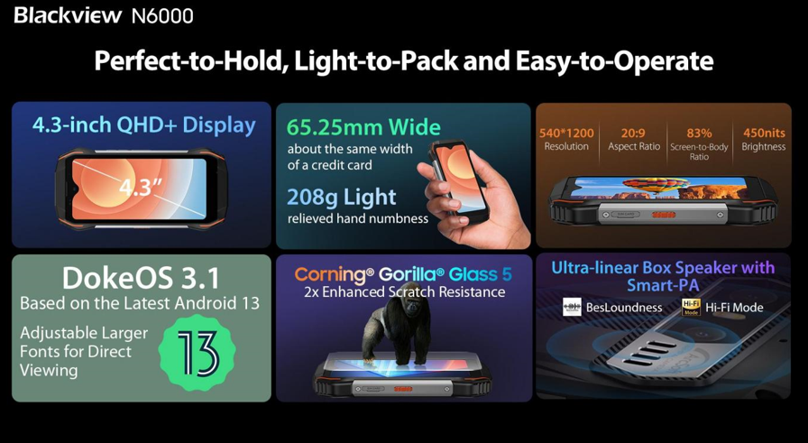 Blackview N6000: Introducing Mini Rugged Smartphone with Unmatched ...
