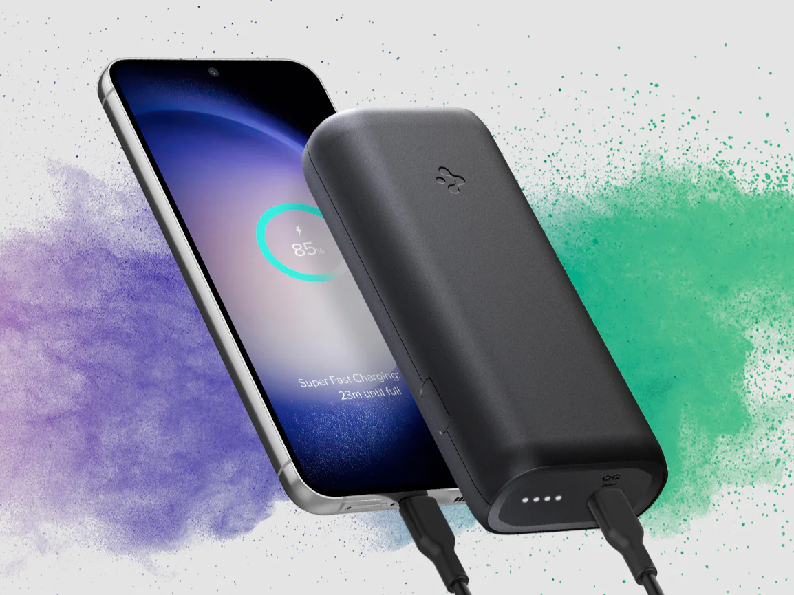 Spigen ArcPack Portable Charger PA2100 with 10,000mAh charger launched ...