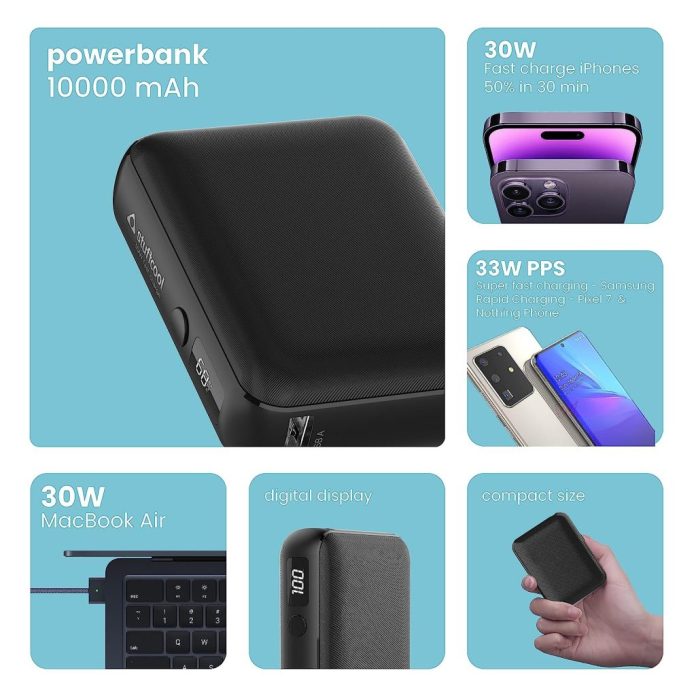 Stuffcool Mega 30W 10000mAh Powerbank with PD, PPS charging unveiled in India - Gizmochina