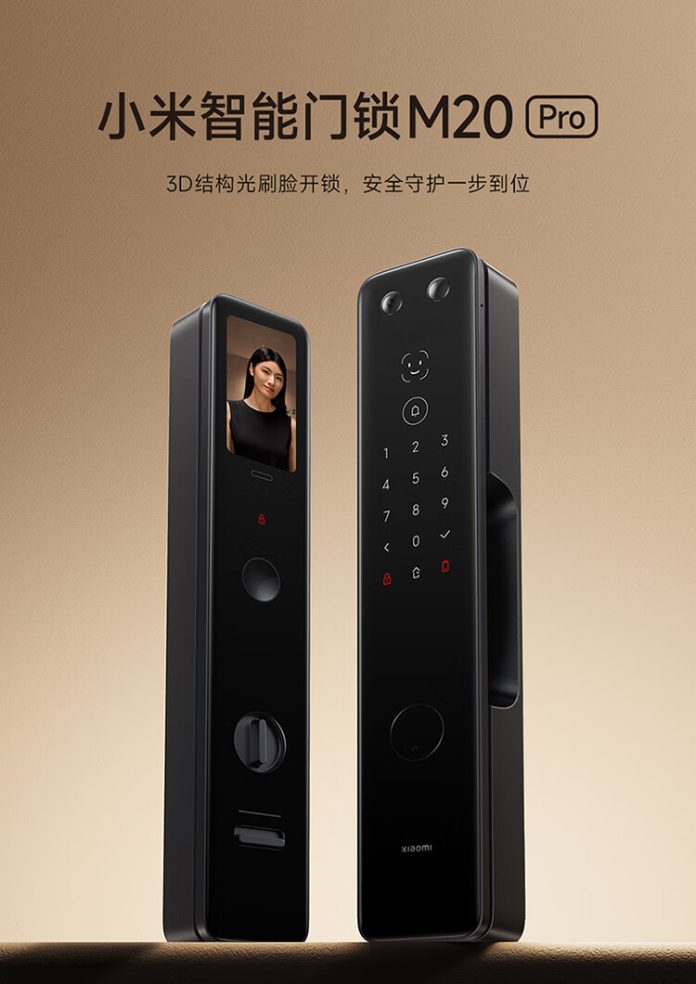 Xiaomi Smart Door Lock M20 Pro with 3D facial recognition launched for 2799 yuan ($391) - Gizmochina