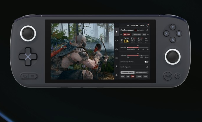 AYA NEO Air 1S gaming handheld with an AMD Ryzen 7 SoC, 5.5-in OLED ...