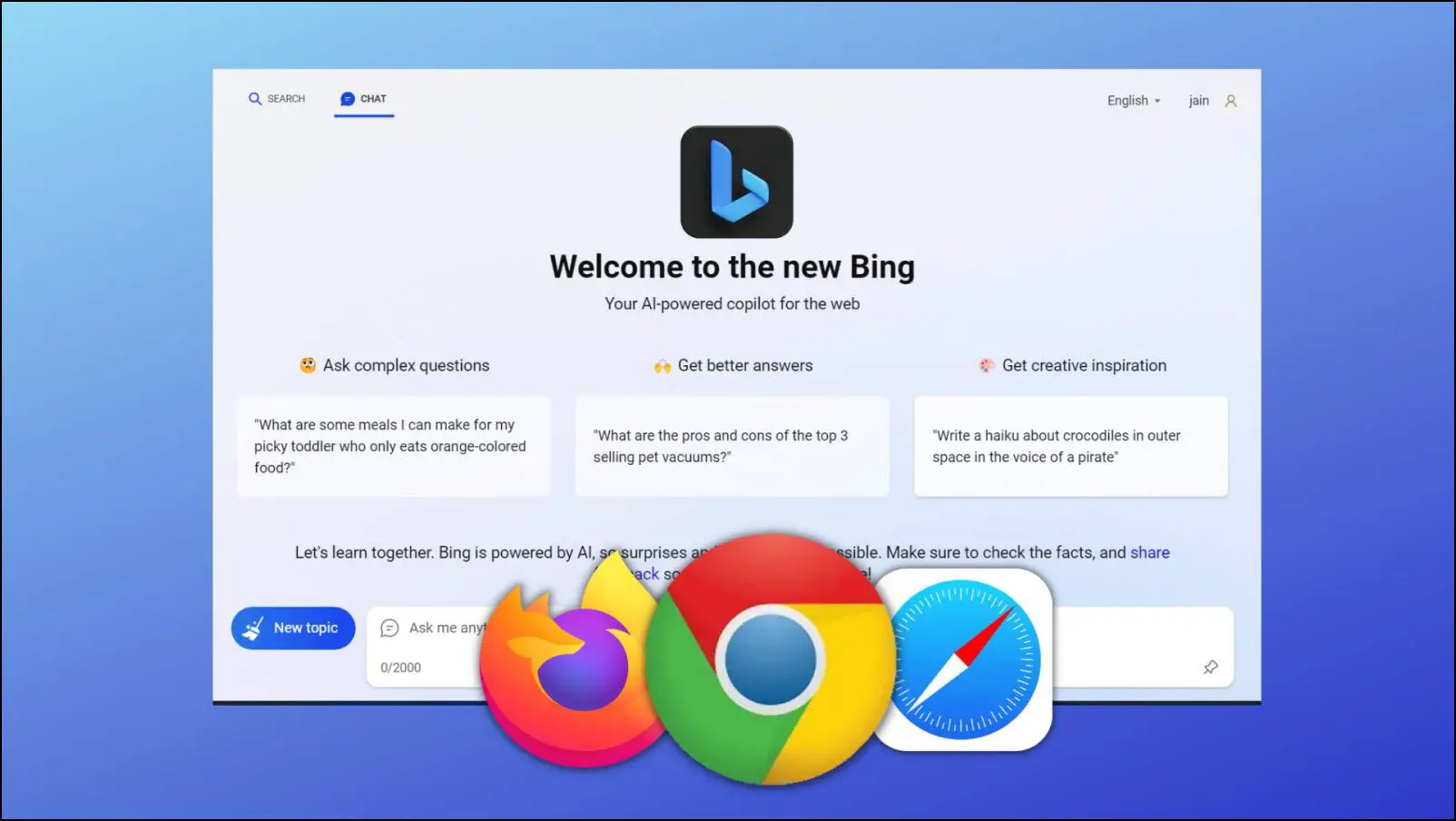 Bing AI Goes Cross-Browser: Now Available on Google Chrome and Safari ... Bing AI Goes Cross-Browser: Now Available on Google Chrome and Safari ...