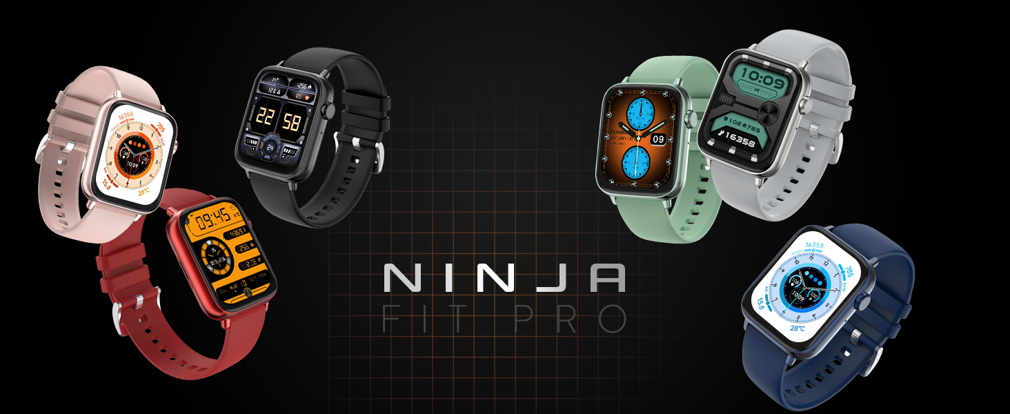 Fire-Boltt Ninja Fit Pro smartwatch with 2" LCD display, BT calling & 6 ...