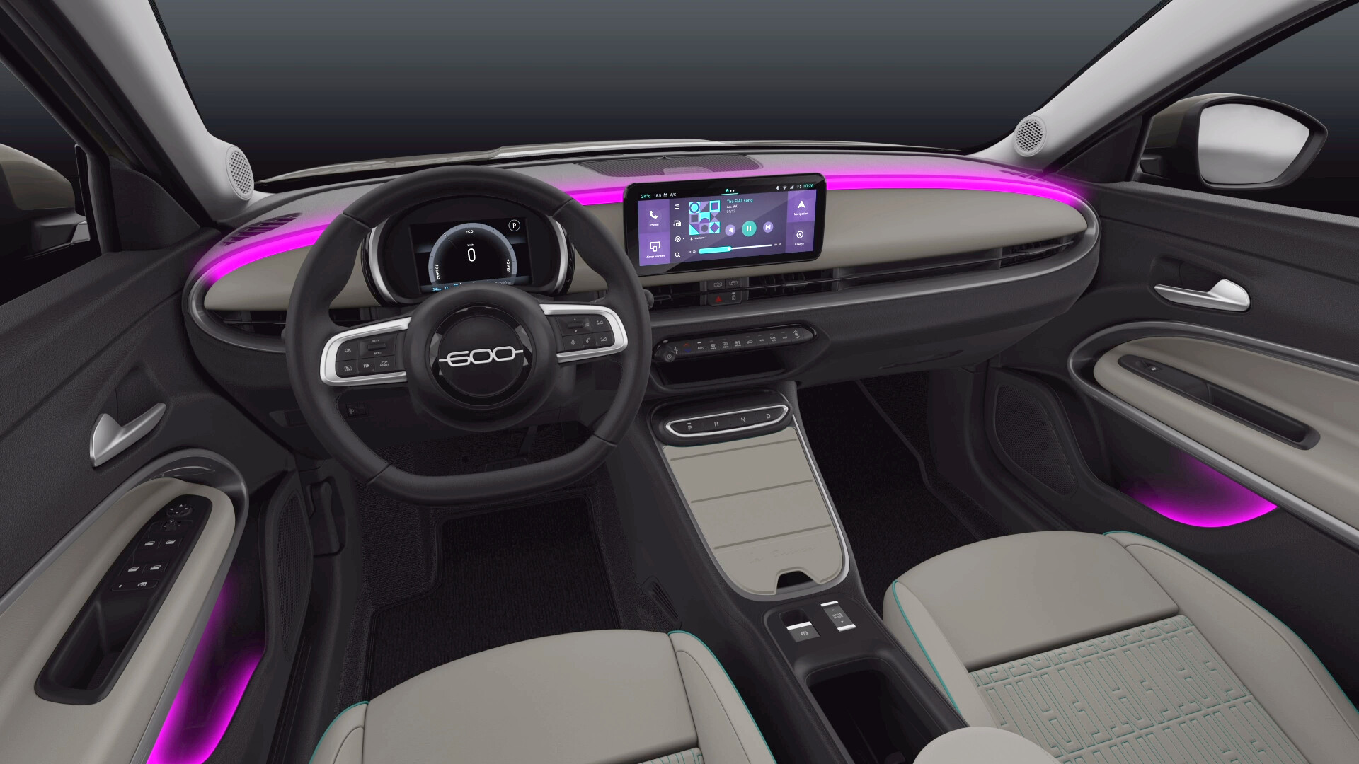 Fiat 600e compact electric SUV with a range of up to 400km unveiled - Gizmochina