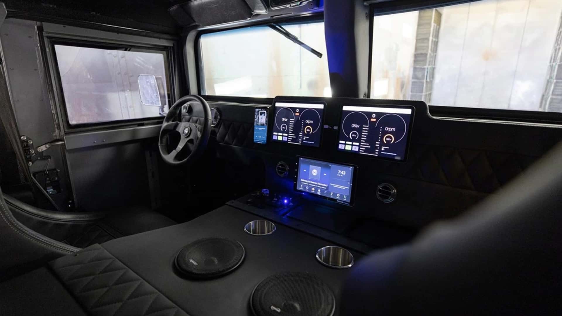 North American Electric Vehicles Unveils Tesla-Powered 1991 Humvee EV ...