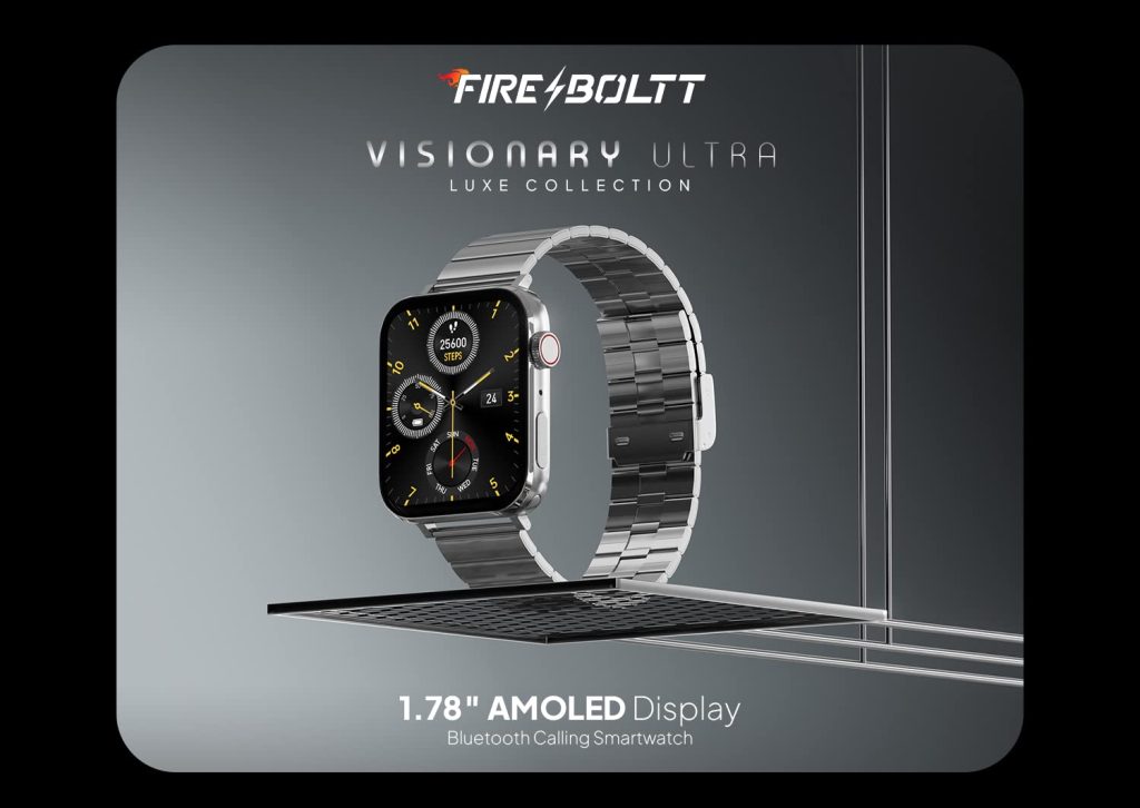 Fire-Boltt Visionary Ultra/Pro smartwatches with 1.78" AMOLED display ...