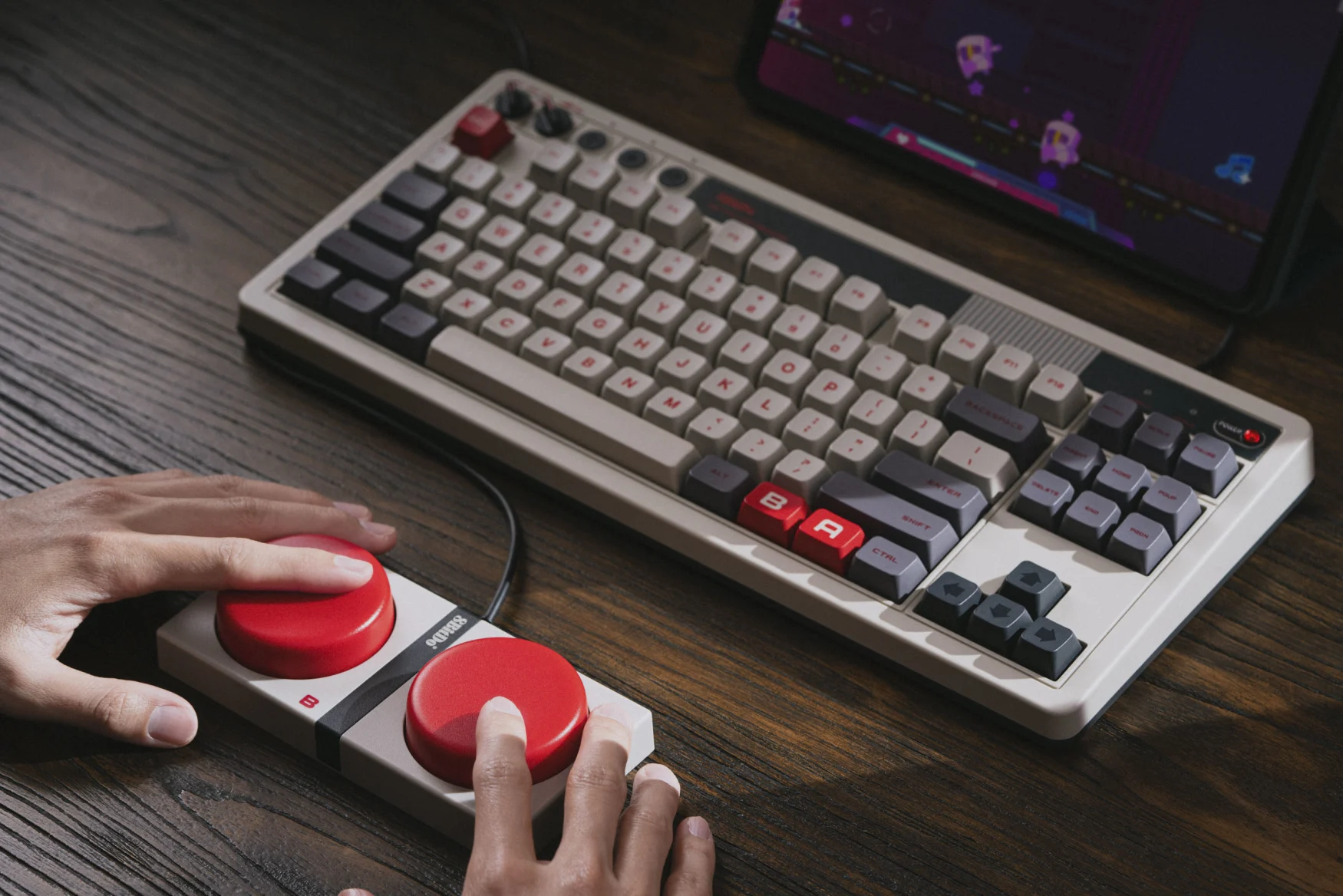 8BitDo's Latest Nintendo-style Mechanical Keyboard Features Two Giant ...