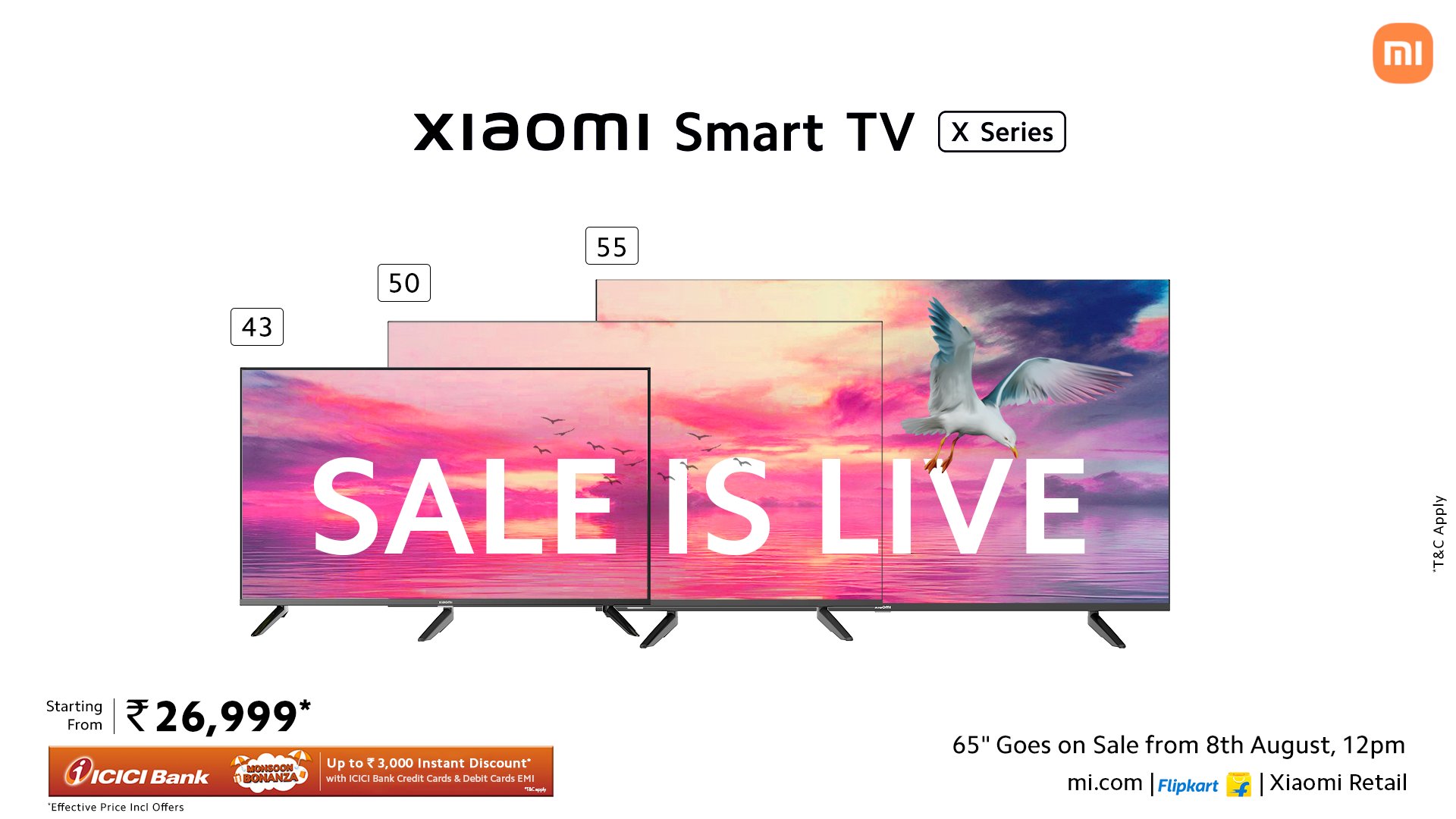 Xiaomi Smart TV X Series goes on sale in India with a starting price of ...