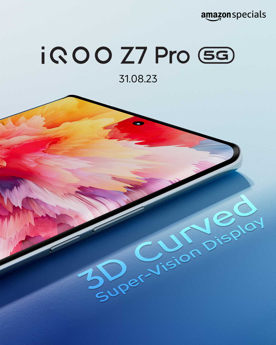 iQOO Z7 Pro 5G Graphite Matte color option, 8GB RAM & Curved display confirmed - Gizmochina