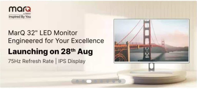 Flipkart MarQ 32-inch IPS FHD monitor with 75Hz refresh rate & ₹11,999 ...