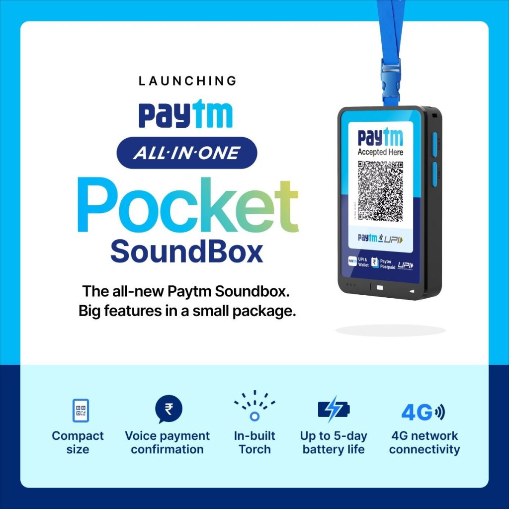 Paytm Pocket Soundbox and Music Soundbox payment devices launched in India - Gizmochina