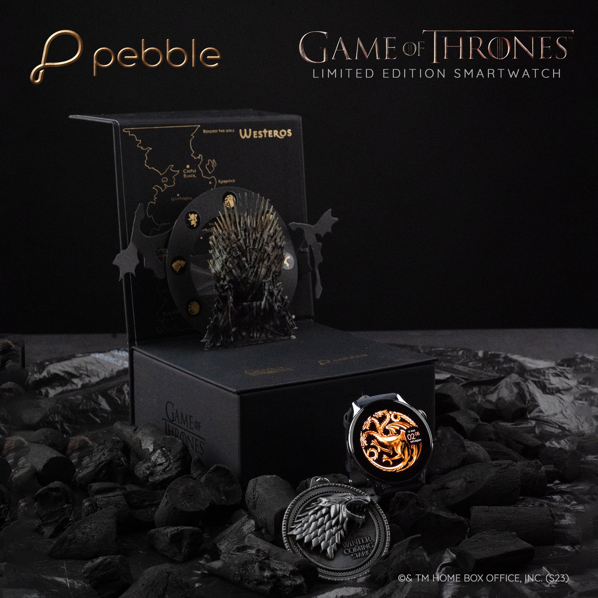 Pebble Game of Thrones Limited Edition smartwatch launched in India ...