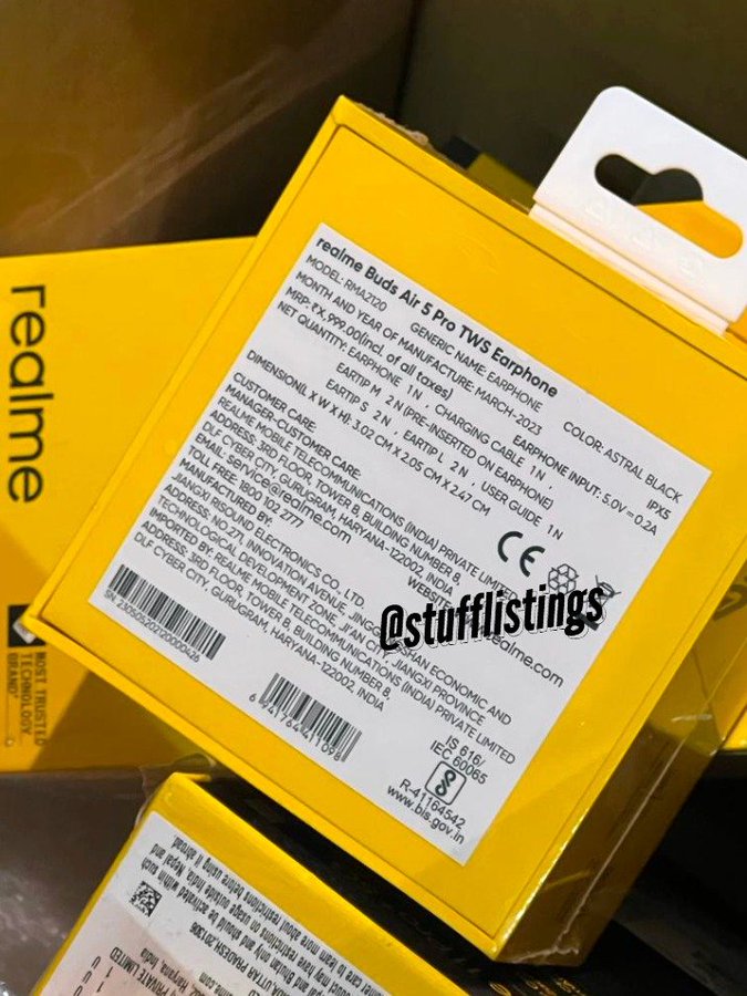 Realme Buds Air 5 Pro to launch alongside Realme 11 5G in India, Retail ...