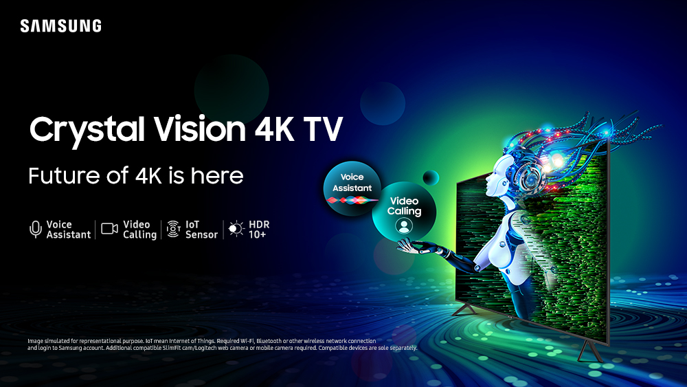 Samsung Crystal Vision 4K TVs With IoT Sensors, 4K Upscaling Launched ...