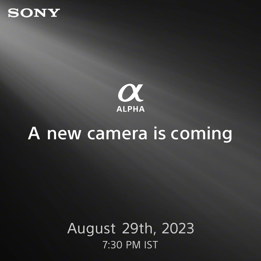Sony announces new Alpha camera global launch on August 29 - Gizmochina