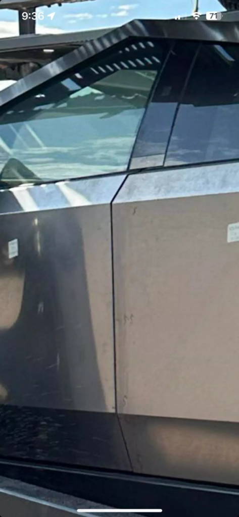 Tesla Cybertruck's door panels pictured, test vehicle or final design ...