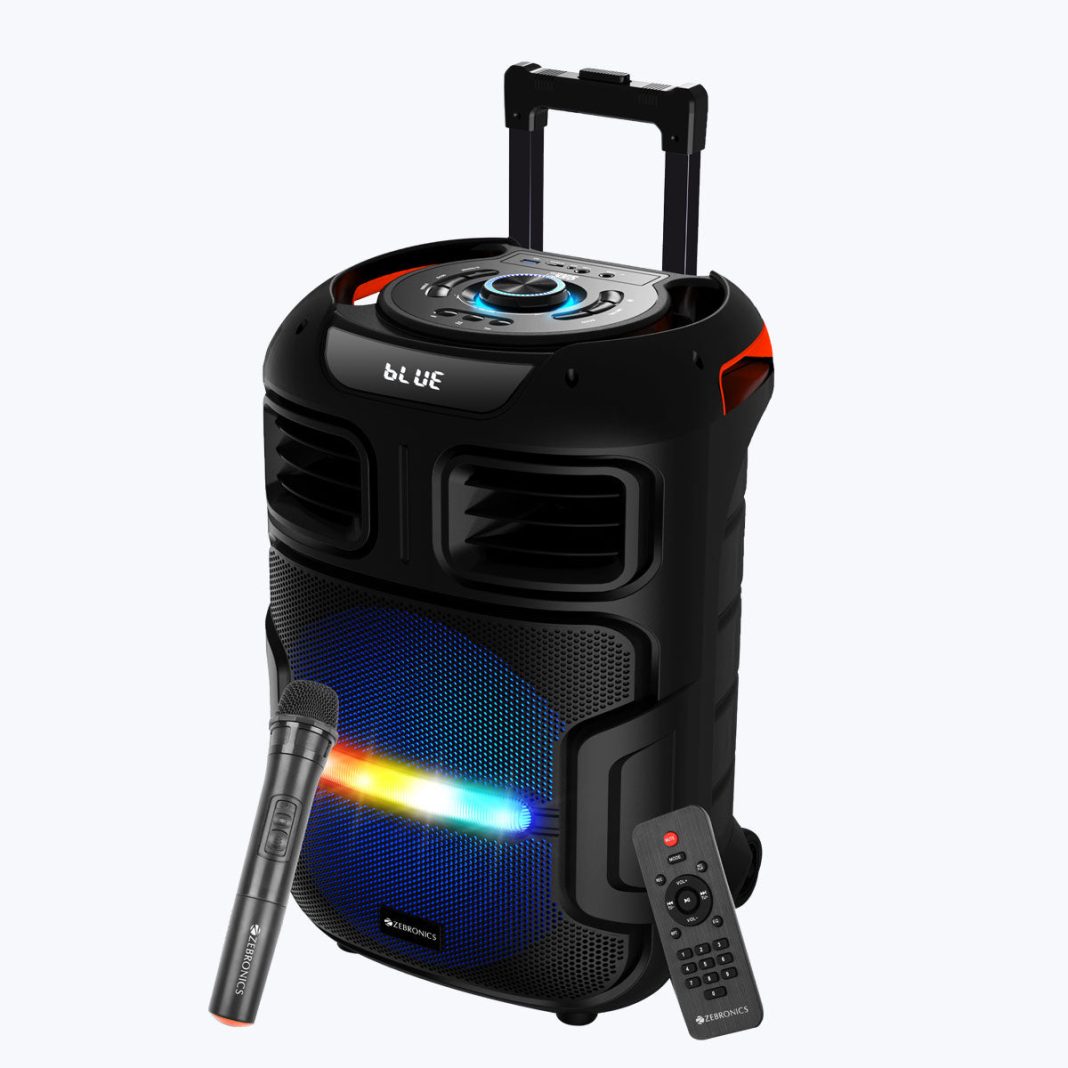 Zebronics launches Zeb-Thump 350 Trolley DJ Speaker with 40-watt output ...