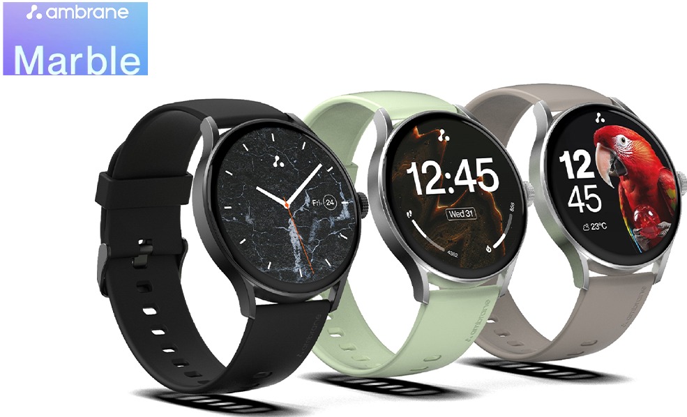Ambrane Marble Smartwatch with Bluetooth Calling and IP68 rating ...