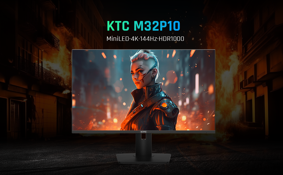 KTC M32P10S 32" 4K Mini LED gaming monitor with 144Hz refresh rate ...