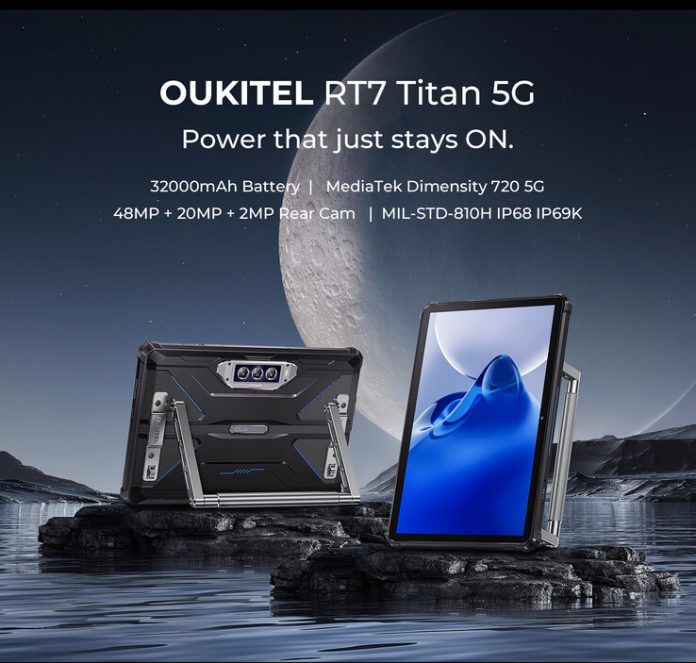 Oukitel RT7 Titan 5G with 32,000mAh battery and Android 13 launched ...