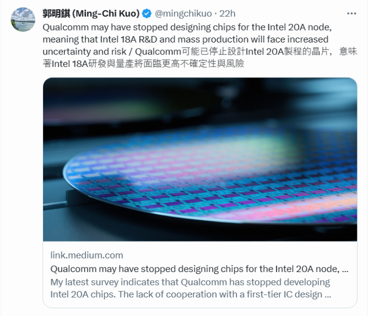 Qualcomm might switch to TSMC & Samsung for next-gen chip, likely ditching Intel Foundry ...