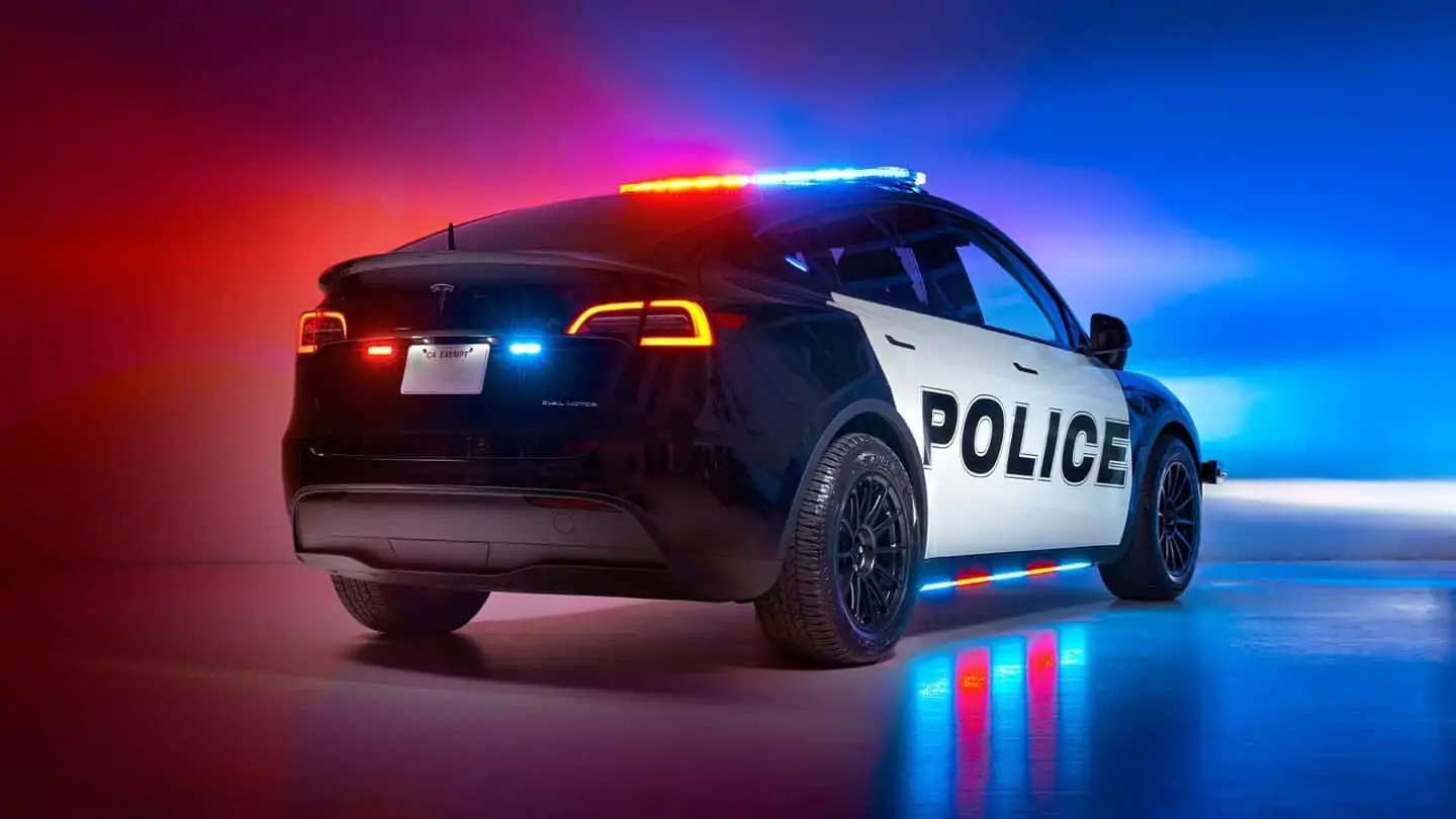 Unplugged Performance Transforms Tesla Model Y Into Futuristic Police
