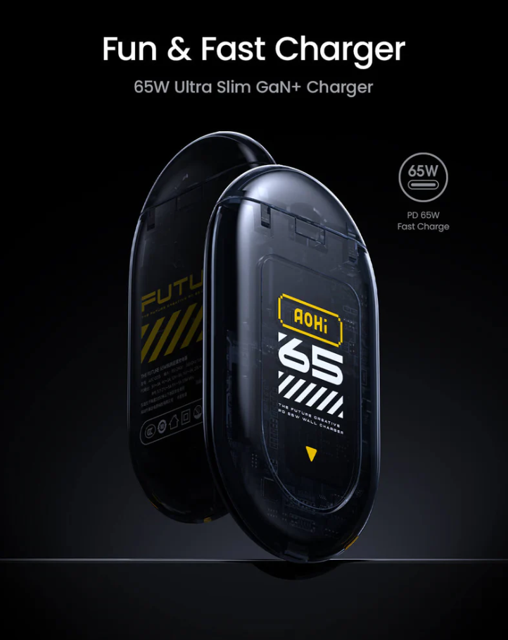 AOHi launches ultra-thin 65W charger with GaN+ technology - Gizmochina