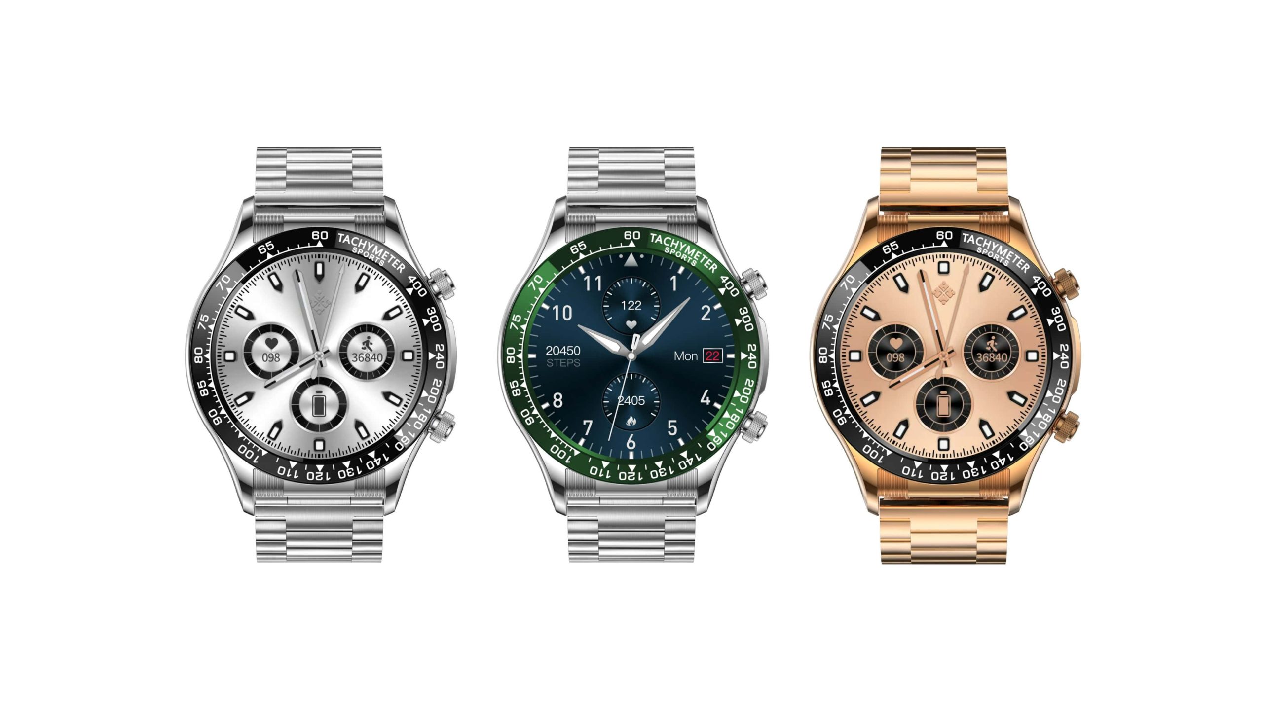 Crossbeats Monarch smartwatch with 700nits bright AMOLED display ...