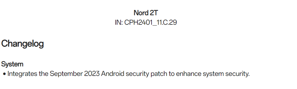 OnePlus Nord 2T receives September security patch in India - Gizmochina