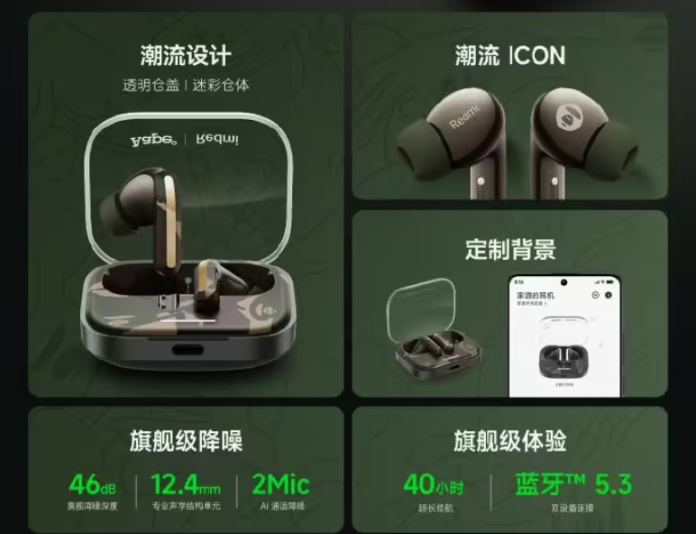 Redmi Buds 5 launched with 46db noise cancellation, 40 hr playtime ...