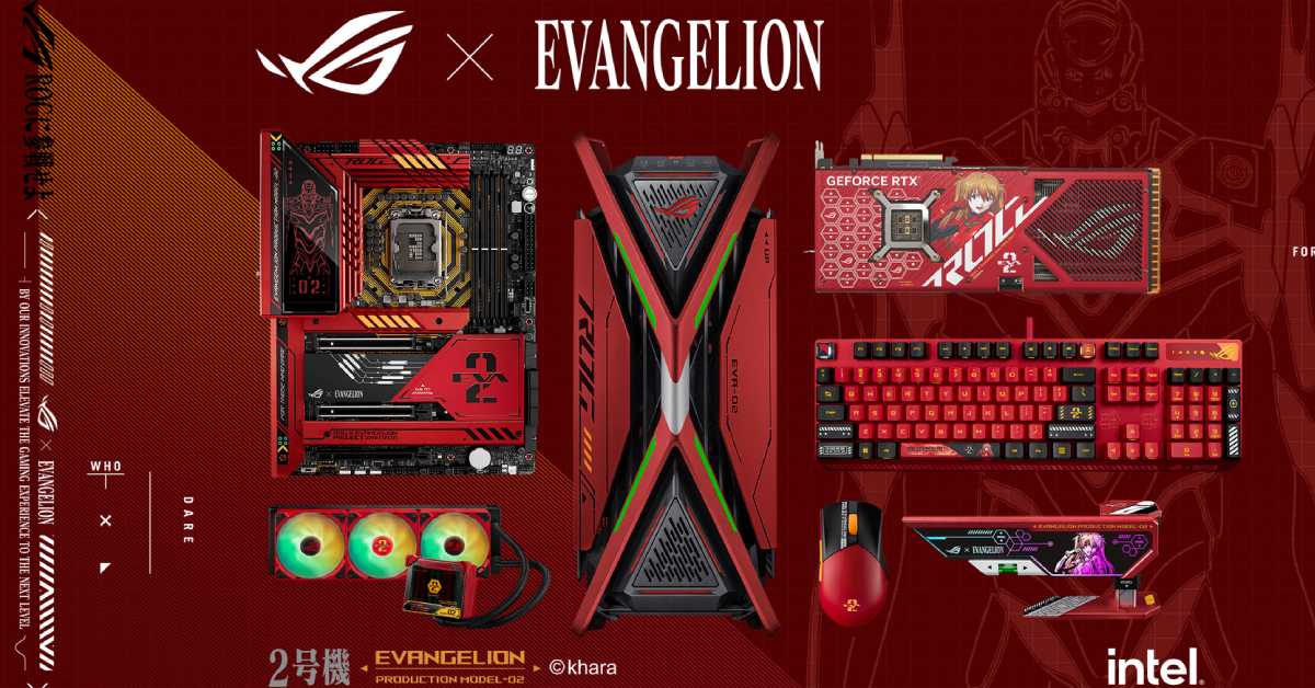 Asus's Evangelion-Themed PC Components Launch in the US, But at a Premium
