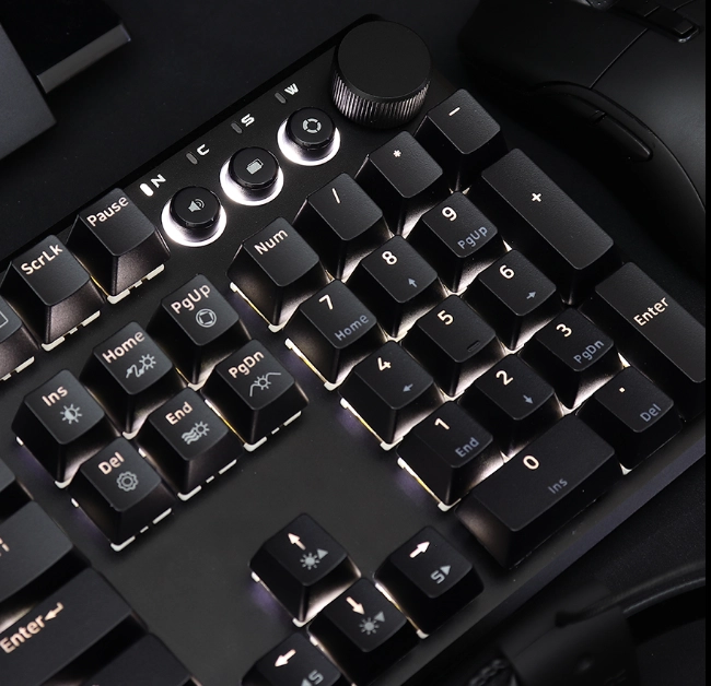 iRocks launches K74M mechanical keyboard with backlight, rotary knob ...