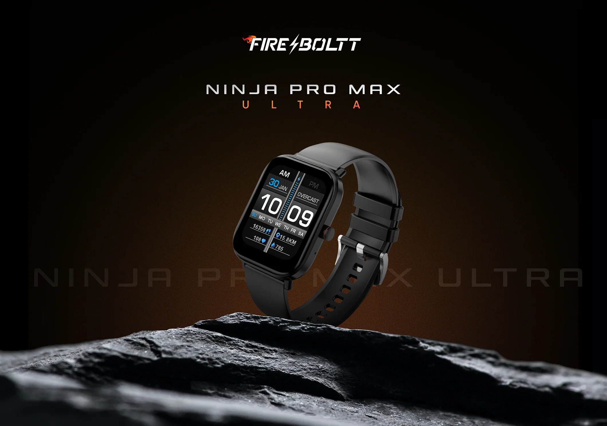 Fire-Boltt Ninja Pro Max Ultra smartwatch with 2.01" LCD display & BT ...