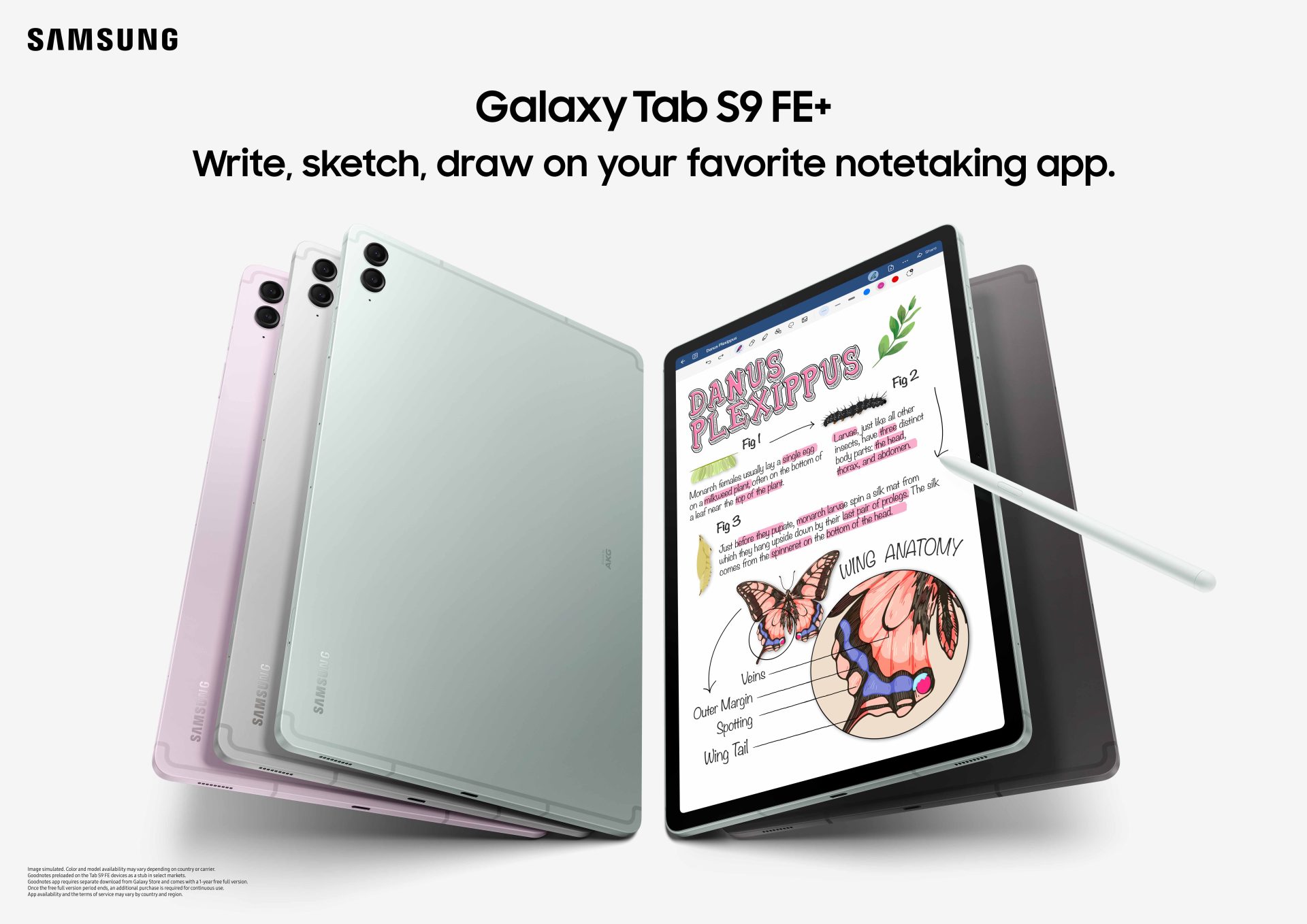 Samsung Galaxy Tab S9 FE and Galaxy Tab S9 FE+ Launched with S-Pen and ...