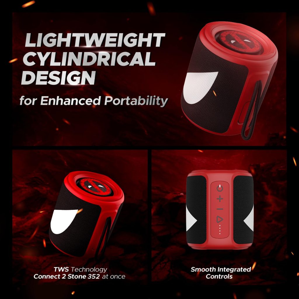 Boat Stone 352 Deadpool Edition 10W Bluetooth speakers launched for ...
