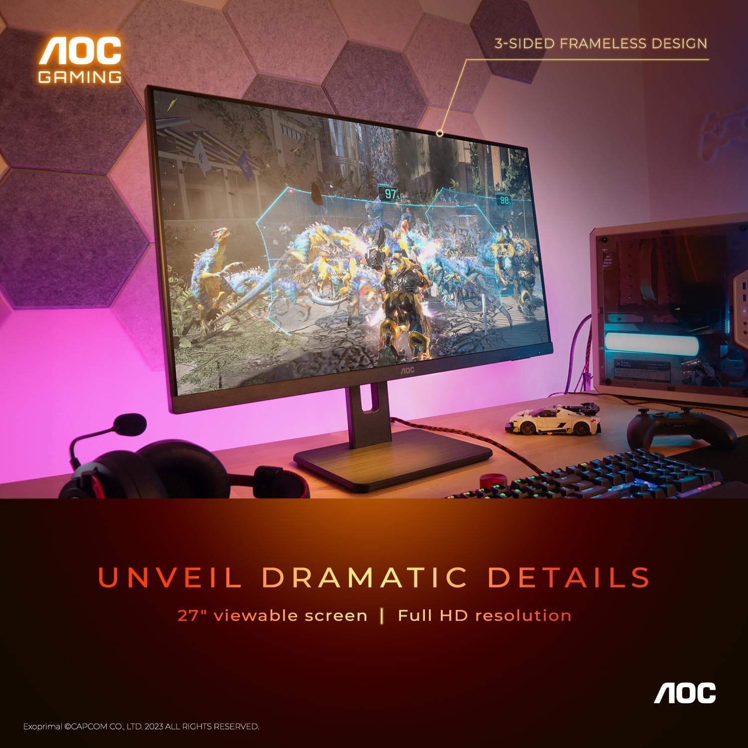 AOC 27G15 27" FHD gaming monitor with 180Hz 1ms, HDR10 launched for ...