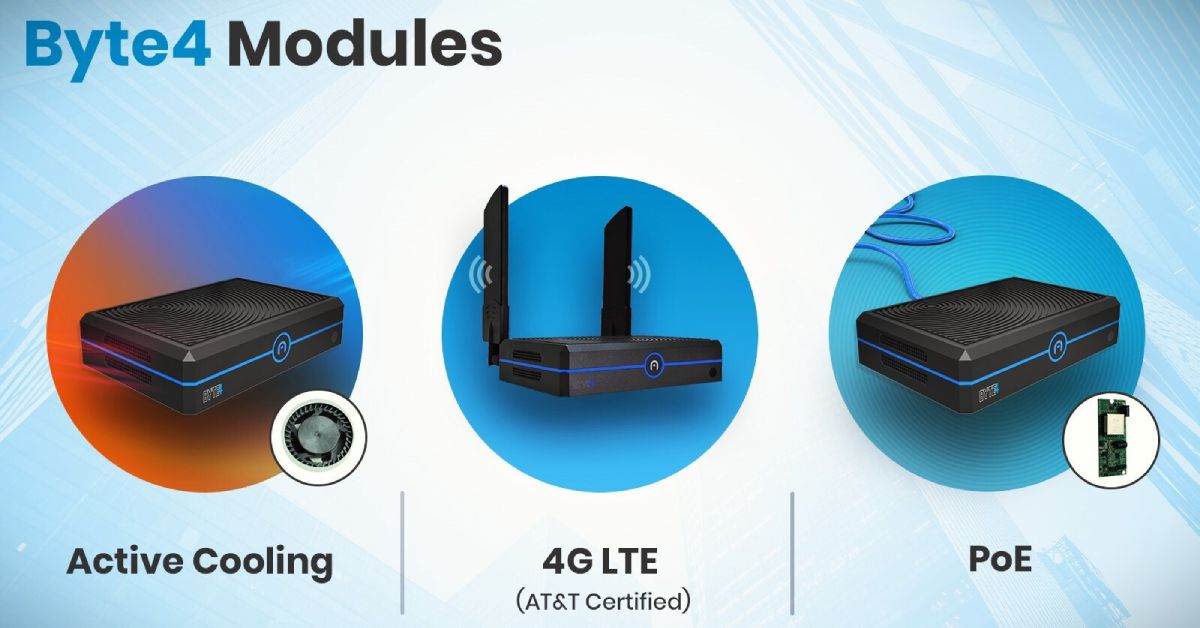 Azulle launches Byte 4 modular mini PC with add-on modules for extra features