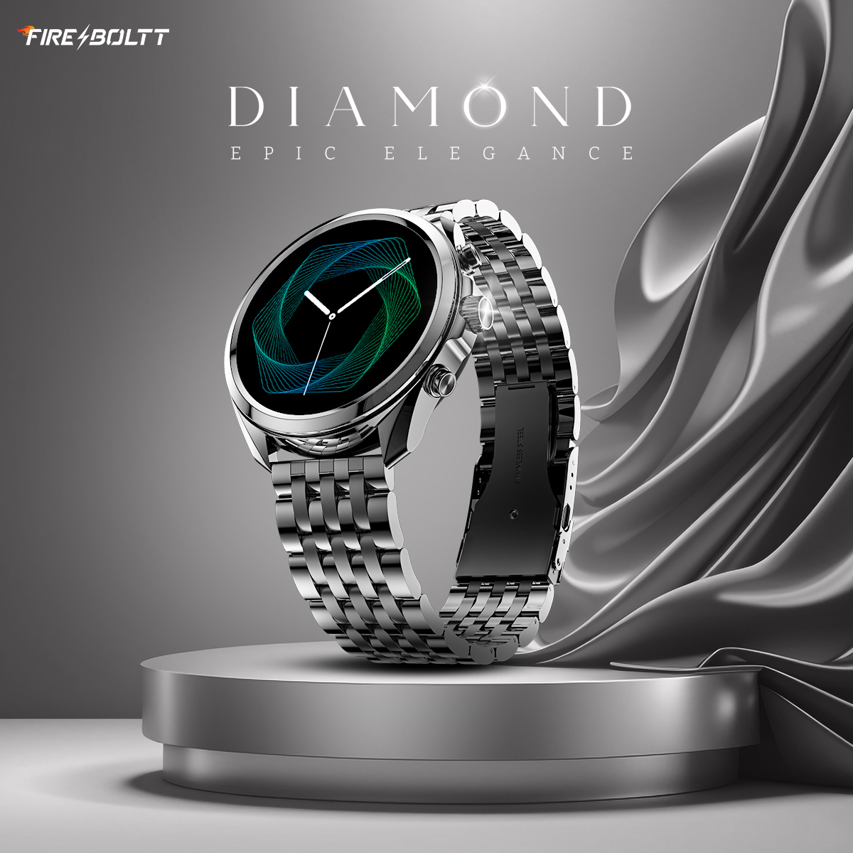 Fire-Boltt Diamond launched with an all-metal design & 1.43" AMOLED ...