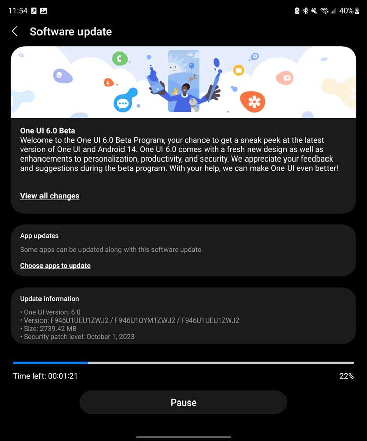 One UI 6 Beta Update arrives for Samsung Galaxy Z Fold 5 and Flip 5 - Gizmochina