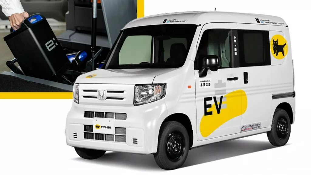 Honda MEV-Van electric delivery van concept with removable batteries ...