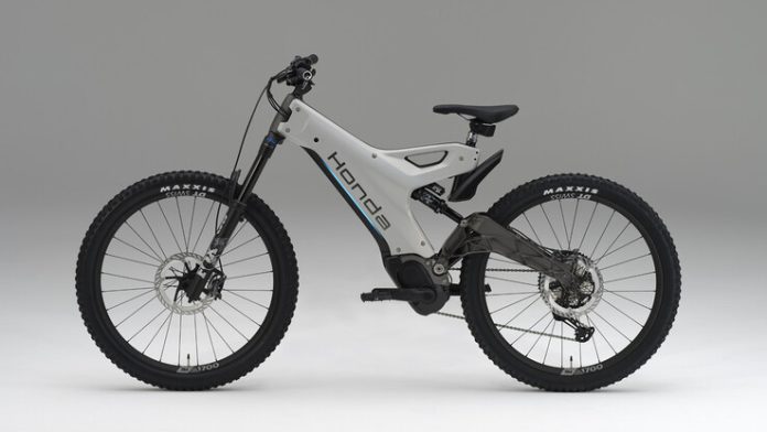 Honda e-MTB concept electric bicycle with an adorable frame showcased at the 2023 Japan Mobility ...