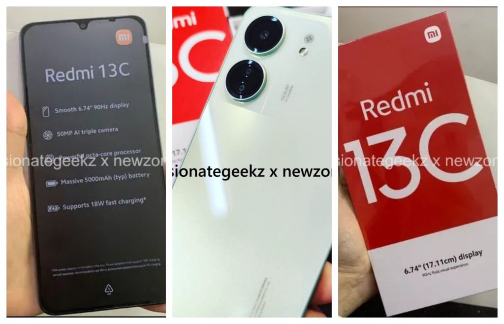 Redmi 13C leaks in live images along with retail box - Gizmochina