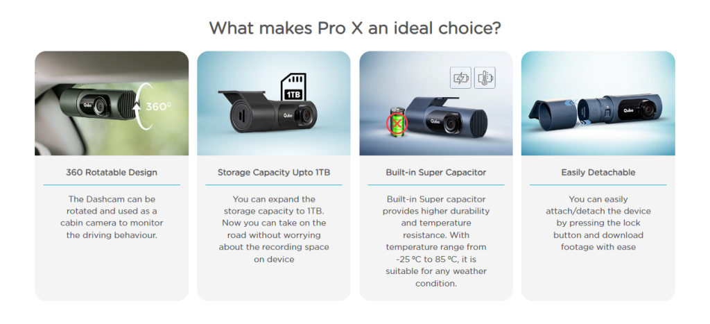 Qubo showcases new Dashcams & GPS trackers in India - Gizmochina