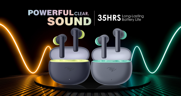 itel T1 Pro earbuds with in-ear detection, 10mm drivers & AI ENC ...