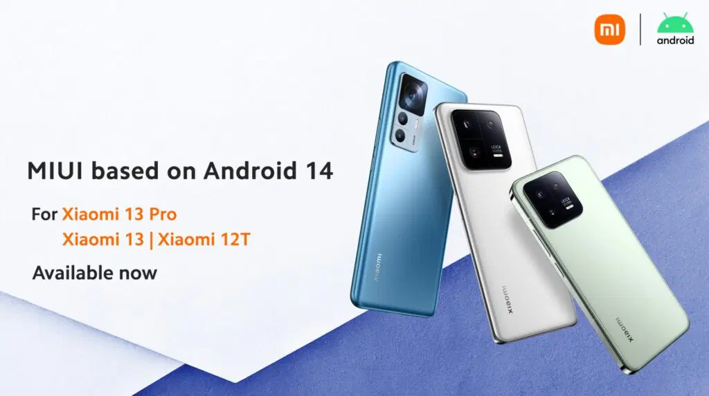 Android 14 based stable MIUI update rolling out to Xiaomi 13 series and Xiaomi 12T - Gizmochina