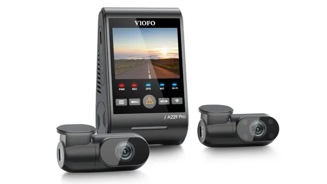 Vofo A229 Pro three-camera dash cam with dual Starvis 2 sensors and 4K output unveiled - Gizmochina