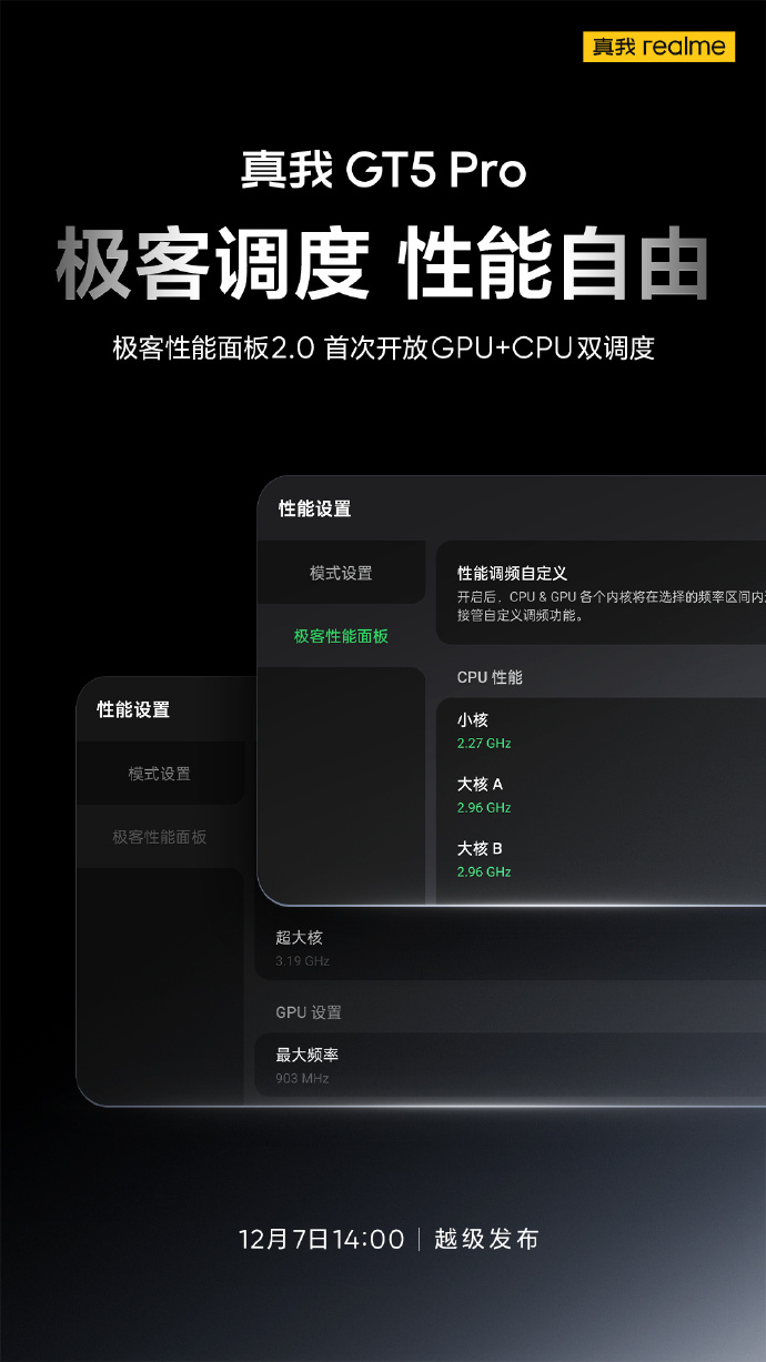 Realme GT 5 Pro's Front Design and GT Mode 2.0 Teased - Gizmochina
