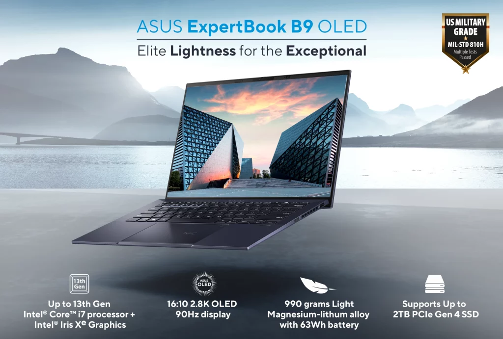 ASUS Unveils New ExpertBook Laptops with 13th Gen Intel Core Processors in India - Gizmochina