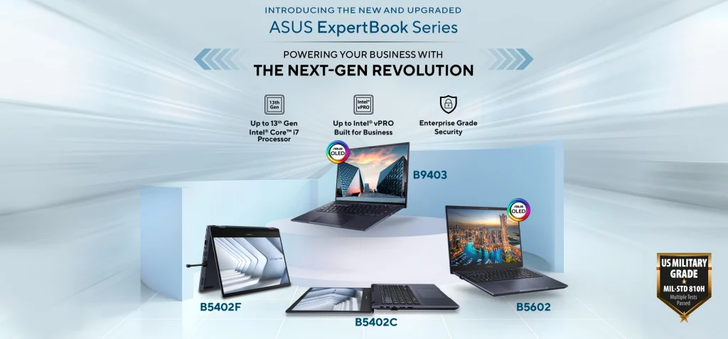 ASUS Unveils New ExpertBook Laptops with 13th Gen Intel Core Processors ...