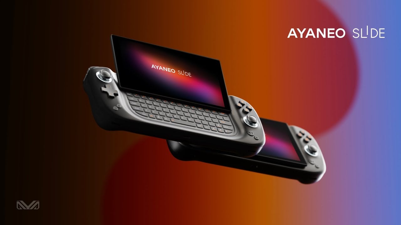 Ayaneo Slide gaming handheld with sliding 6″ display, physical keyboard ...